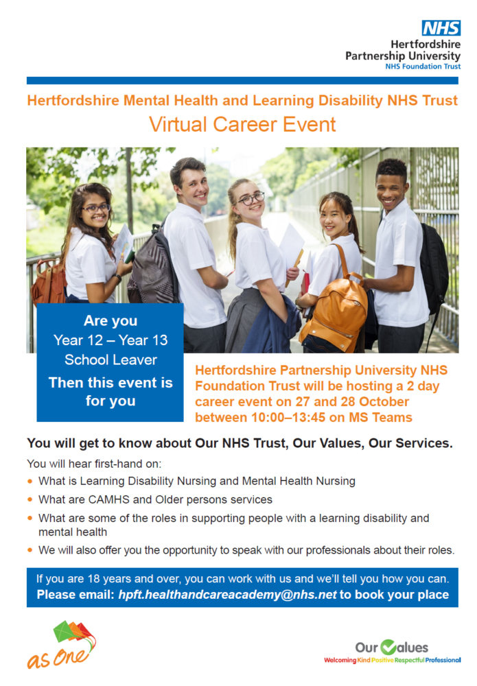 Mental Health & Learning Disability Virtual Career Event ...
